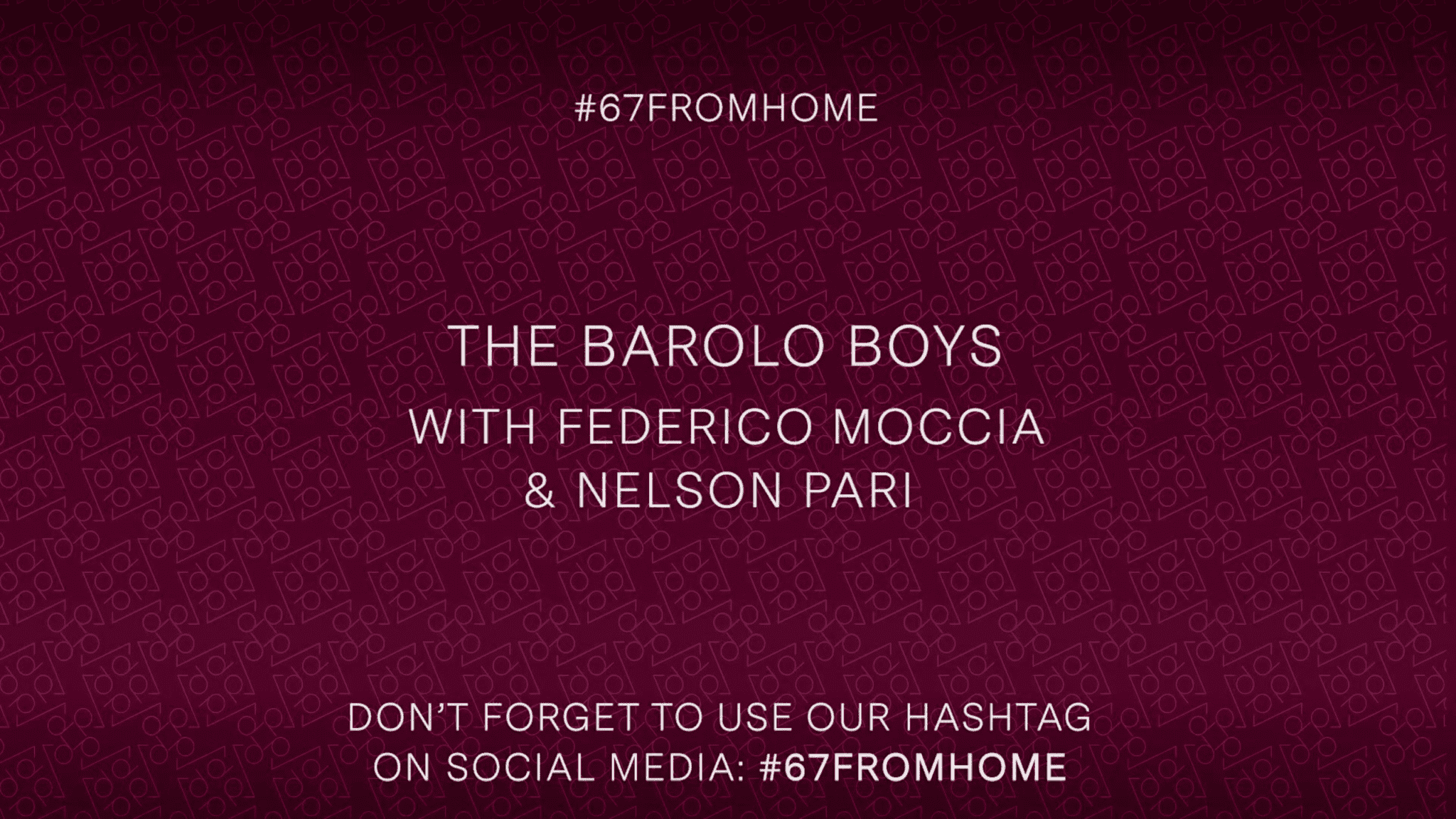 The Barolo Boys with Federico Moccia & Nelson Pari - 67 Pall Mall