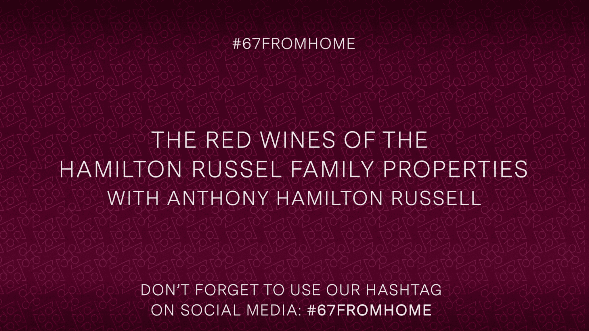 The red wines of the Hamilton Russell Family properties with Anthony ...