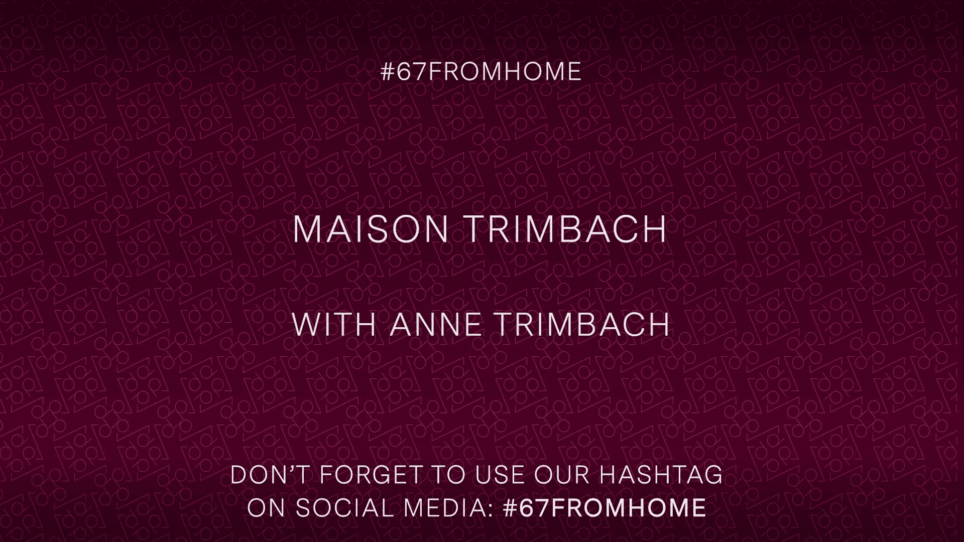 Maison Trimbach with Anne Trimbach - 67 Pall Mall
