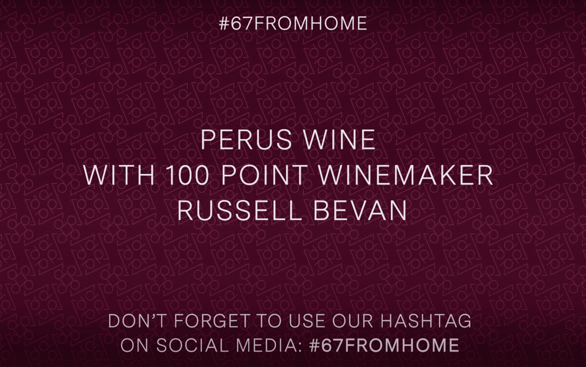 PerUs Wine with 100 point winemaker Russell Bevan - 67 Pall Mall