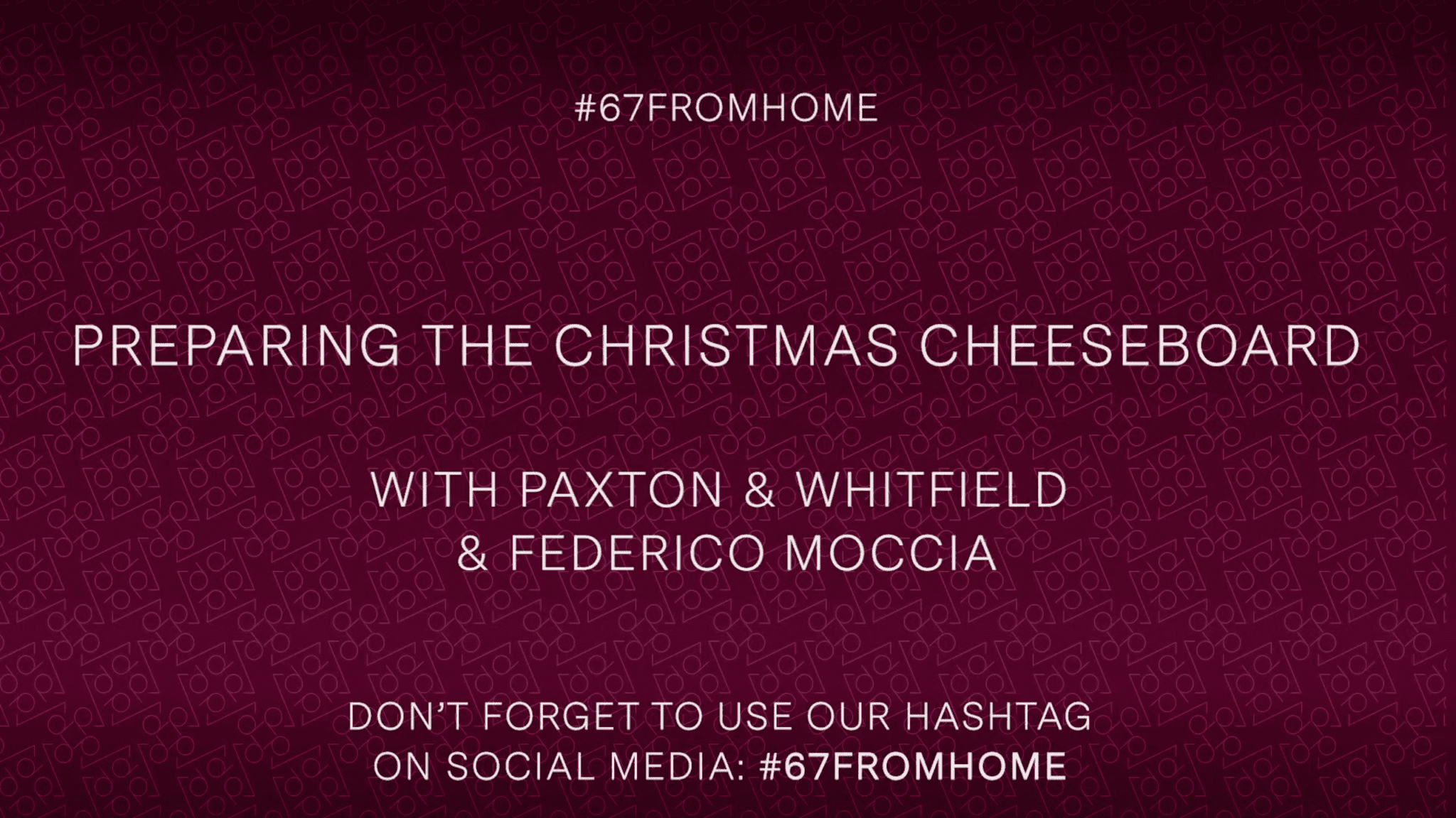 Preparing the Christmas cheeseboard with Paxton & Whitfield & Federico ...